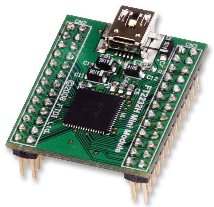 FT2232H MINI MODULE - Ftdi - USB to Serial/FIFO Development Module, Add USB to Target Design ...
