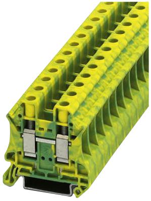 UT 10-PE - Phoenix Contact - DIN Rail Mount Terminal Block, 2 Ways, 20 AWG