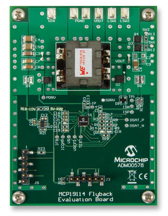 ADM00578 - Microchip - EVAL BOARD, MCP19114 FLYBACK CONTROLLER