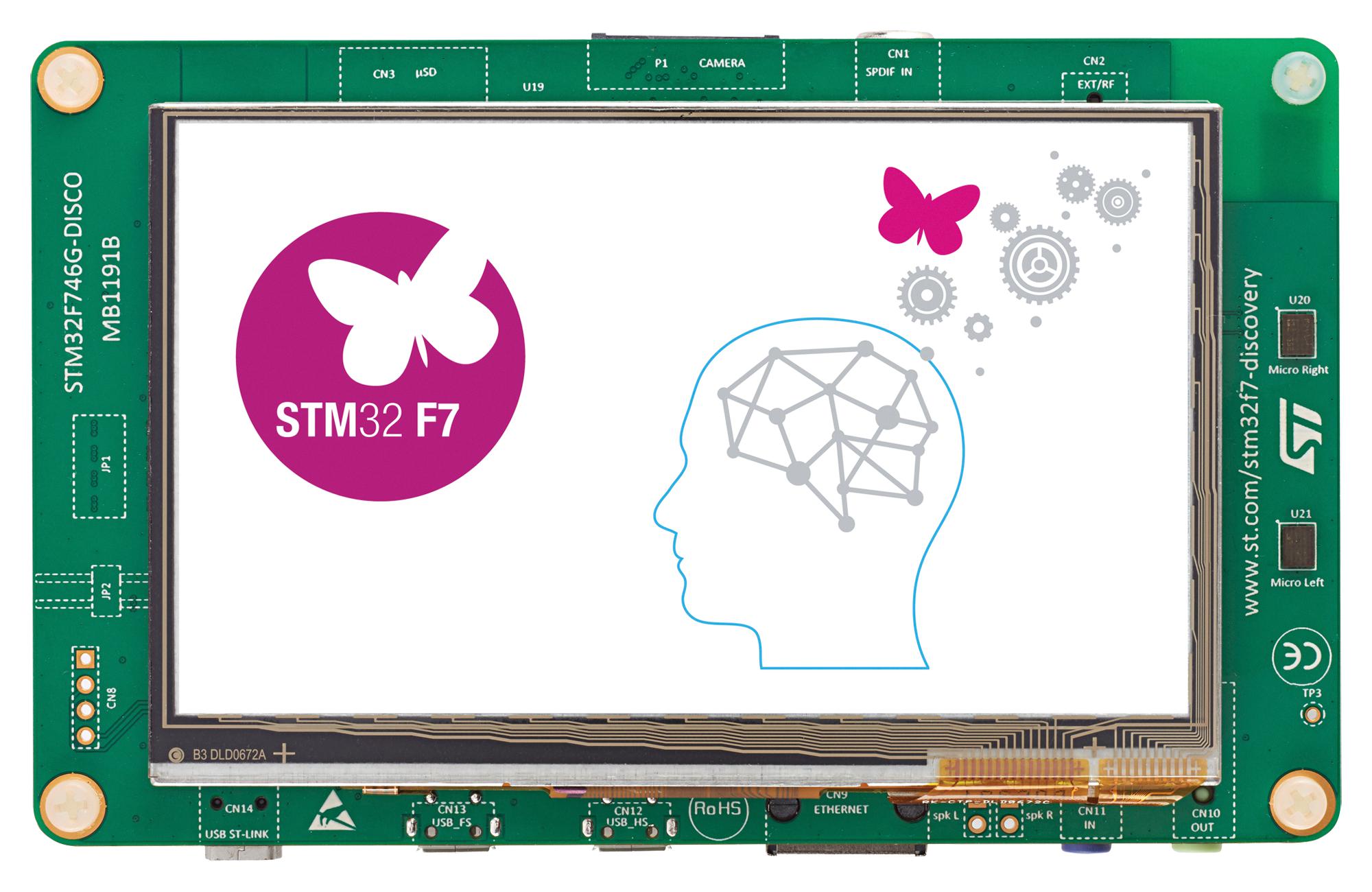 STM32F746G-DISCO - Stmicroelectronics - Discovery Kit, STM32F746NG MCU ...
