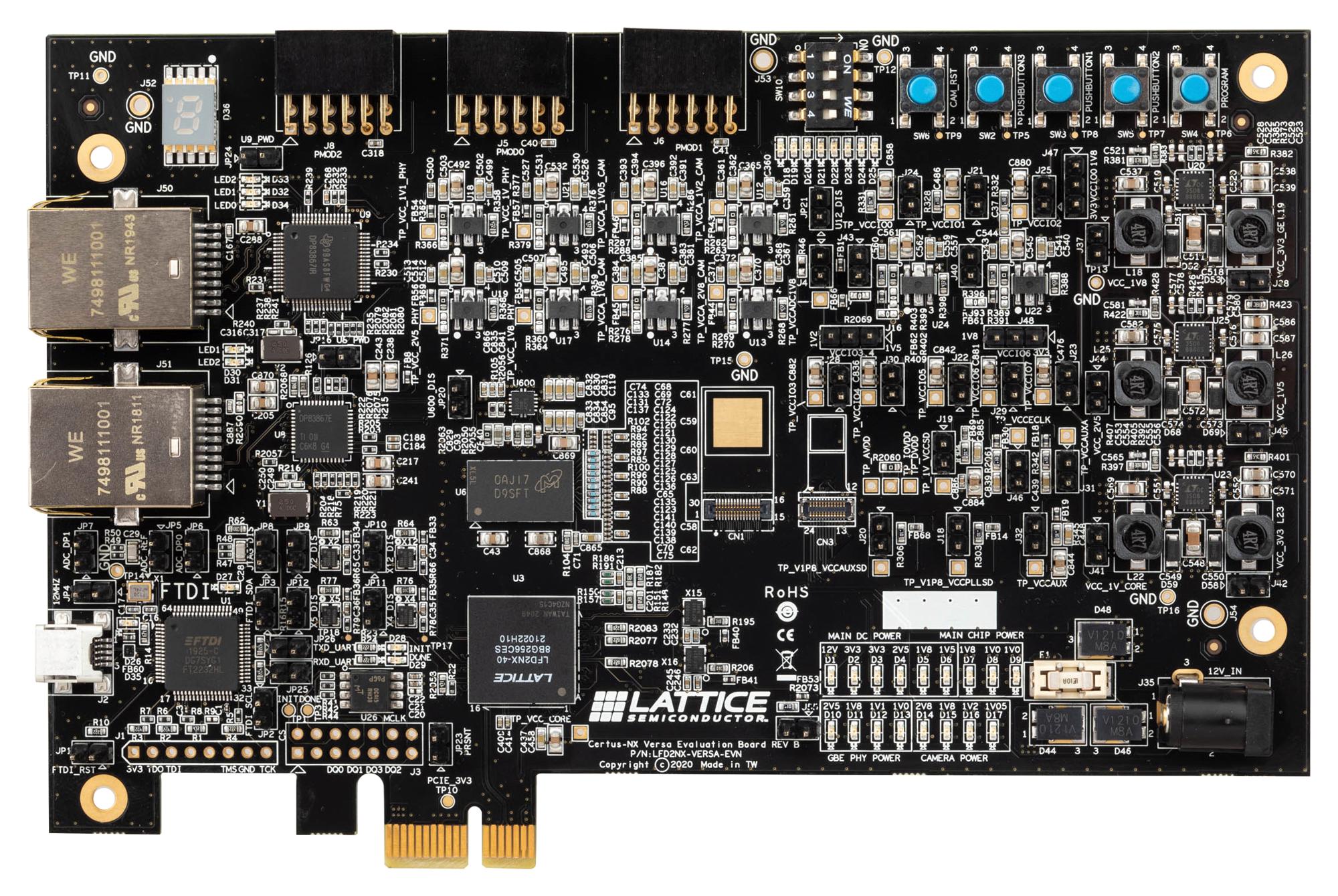 LFD2NX-VERSA-EVN - Lattice Semiconductor - Evaluation Board, LFD2NX-40-8BG256C, Certus-NX