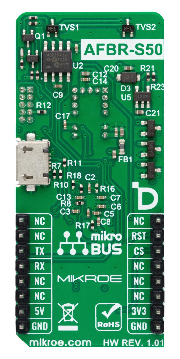 MIKROE-5840 - Mikroelektronika - Add-On Board, LightRanger 7 Click, S50MV68B
