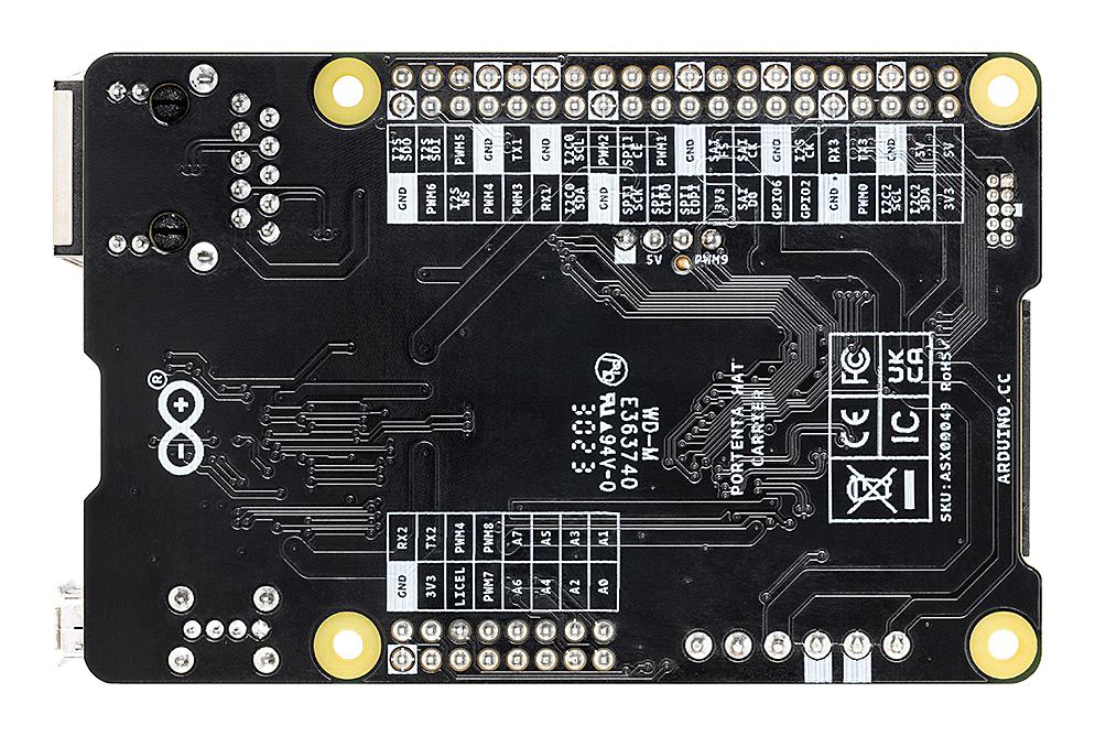 Asx00049 Arduino Portenta Hat Carrier Arduino Portenta X8 Portenta H7