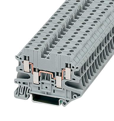XBUT4D22BU - Omega - TERMINAL BLOCK, DIN RAIL, 4POS